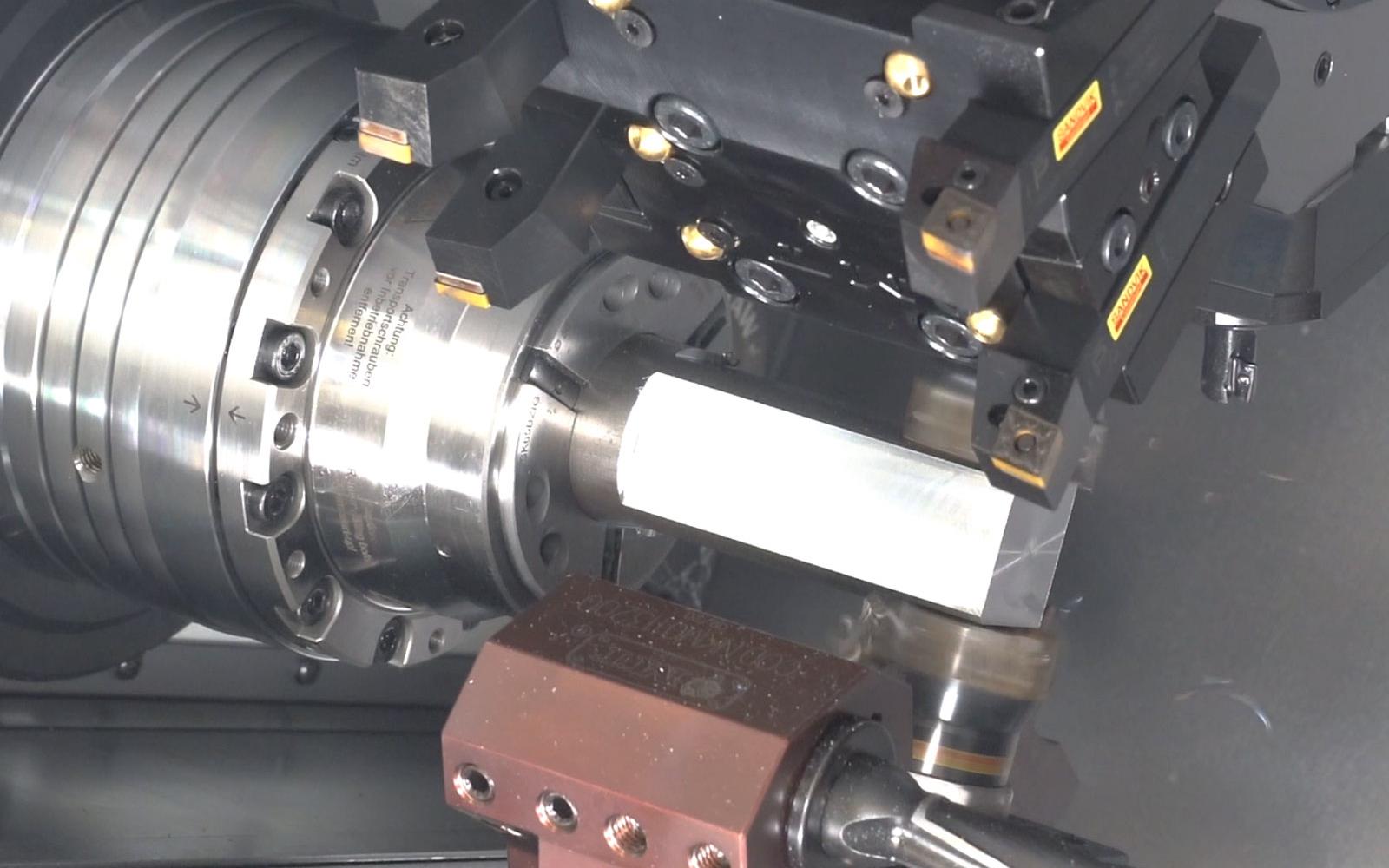 CNC Milling in a Multi-Turret Lathe